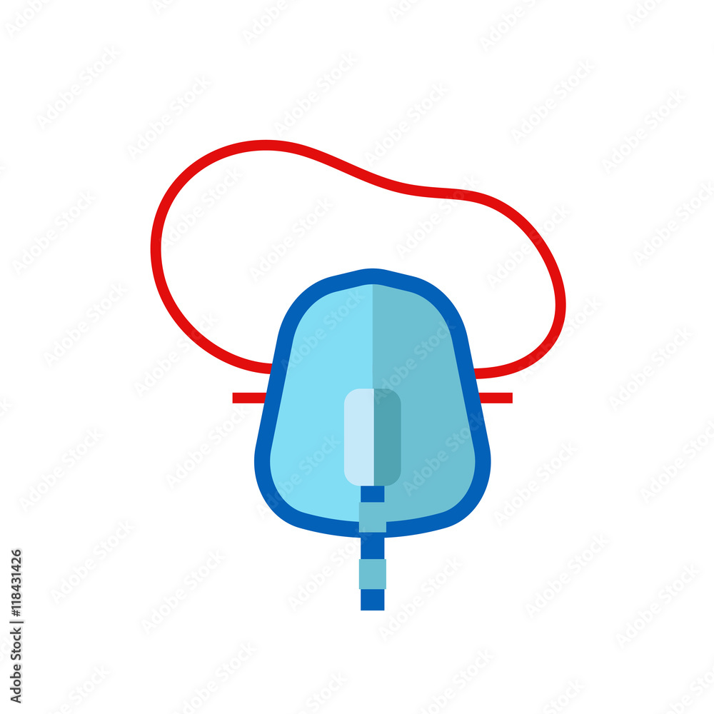 Medical Oxygen Mask Icon Stock Vector | Adobe Stock