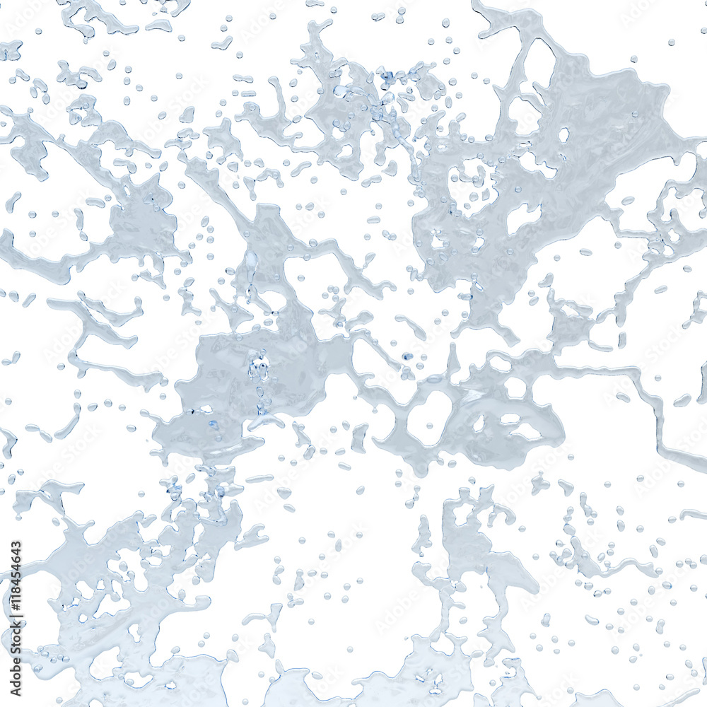 water splash Isolated 3d Stock Illustration | Adobe Stock