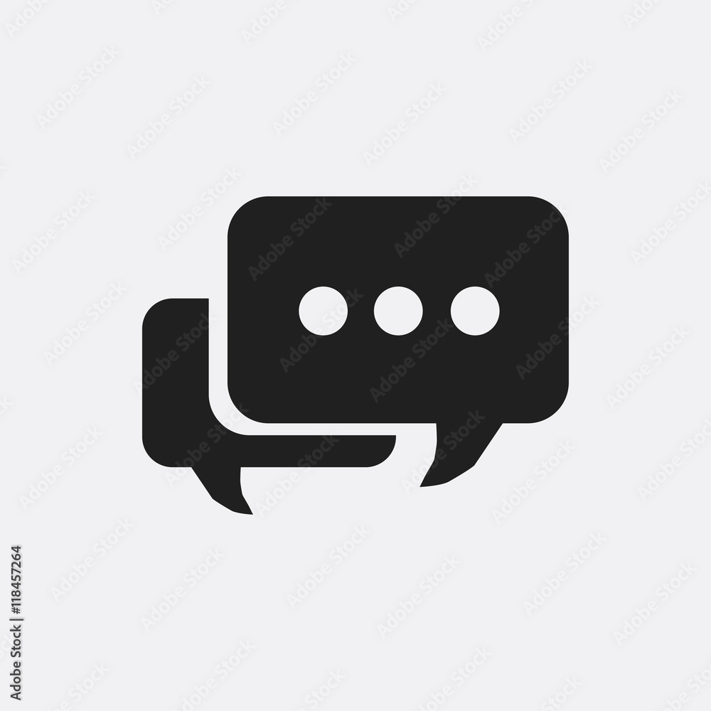 Message icon illustration Stock Vector | Adobe Stock