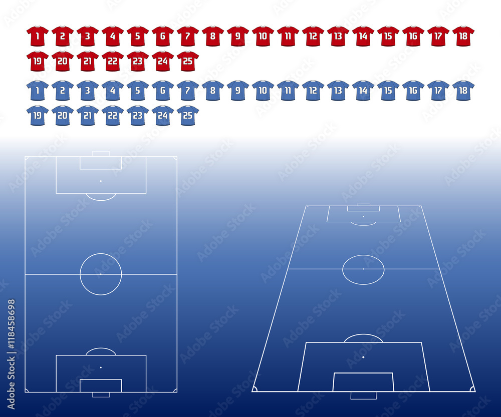 Football Tactics Board Stock Vector | Adobe Stock