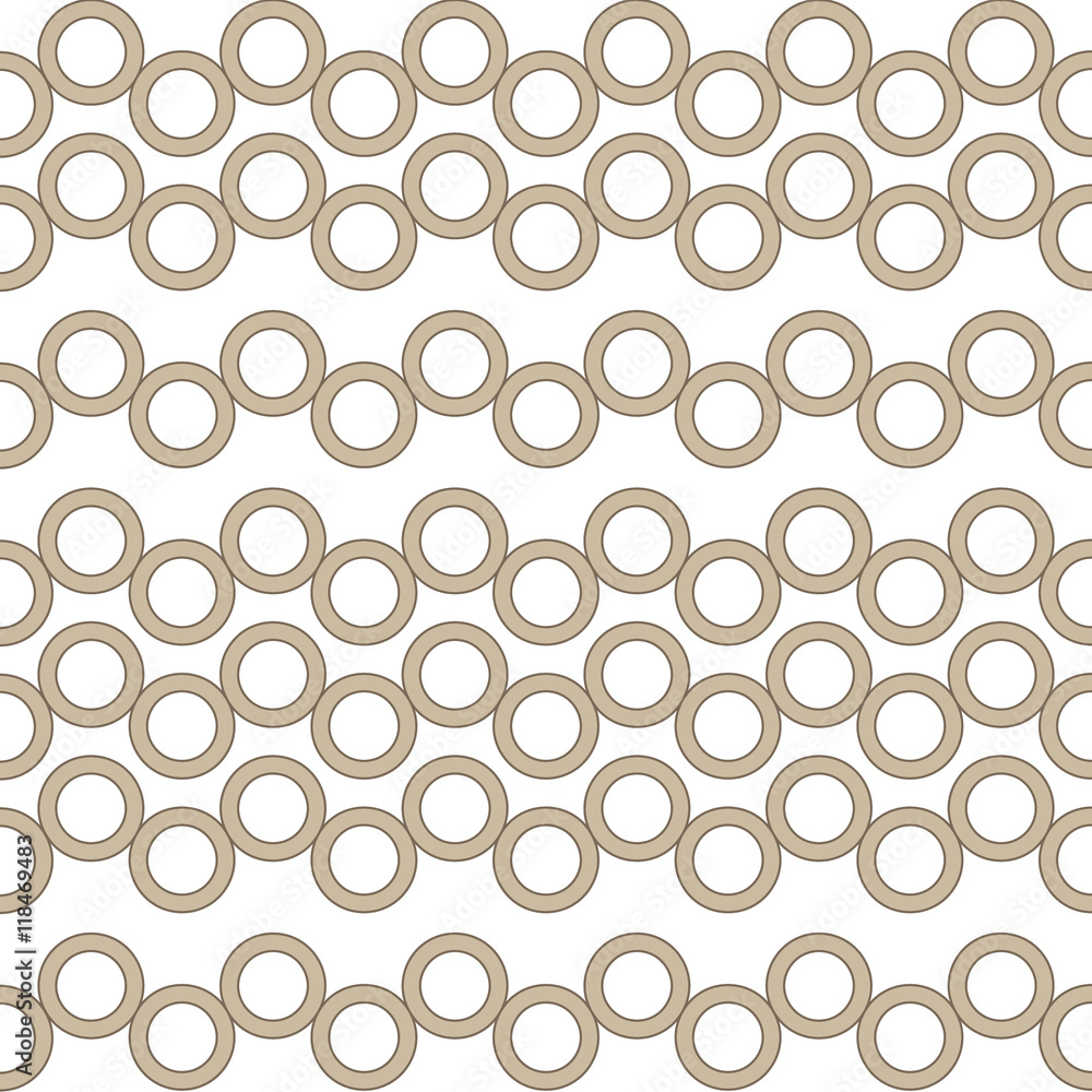 Brown circles modern simple geometric seamless pattern, made in vector ...