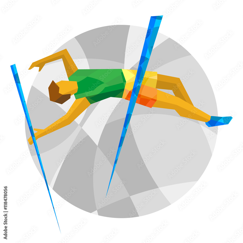 Pole Vault Clip Art