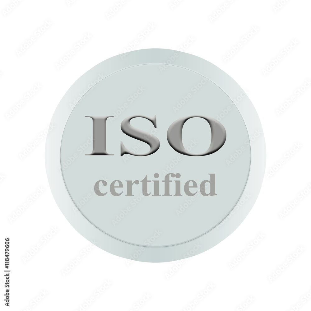 ISO certified icon or symbol image concept design for business and use ...