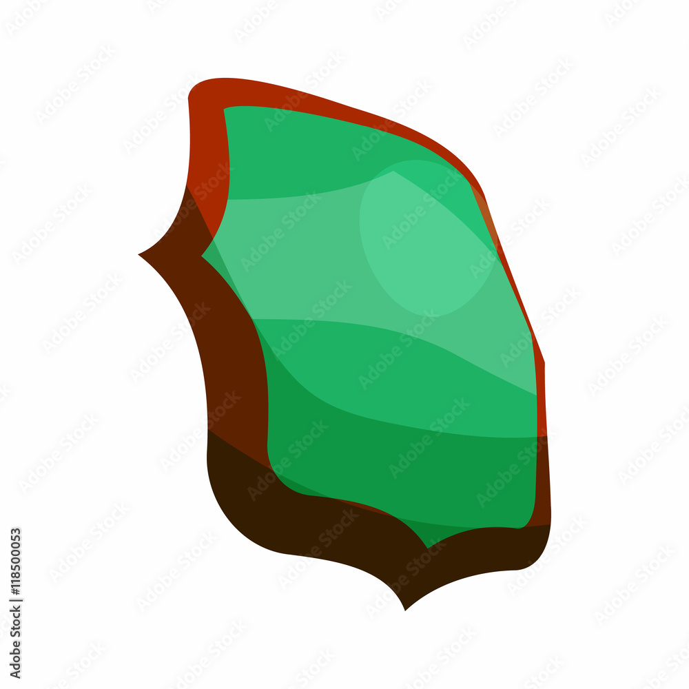 Military shield icon in cartoon style isolated on white background ...