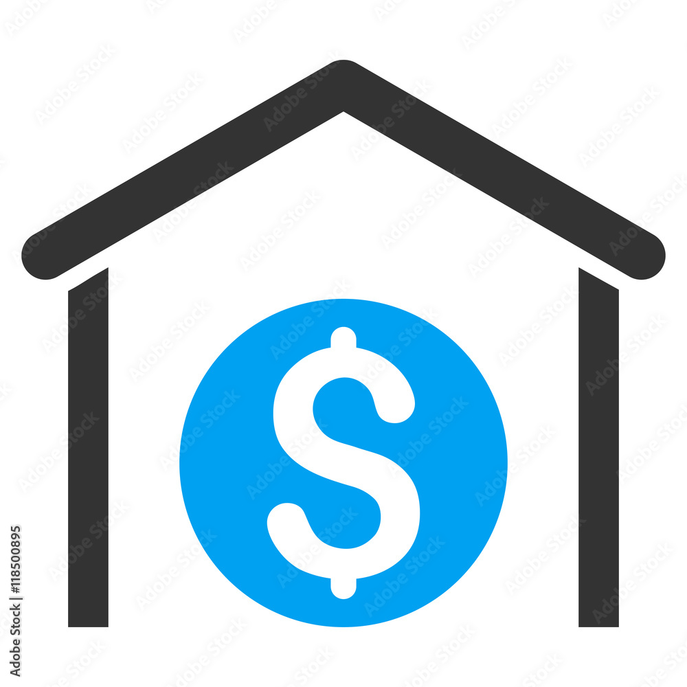 Vetor do Stock: Money Storage icon. Vector style is bicolor flat iconic ...