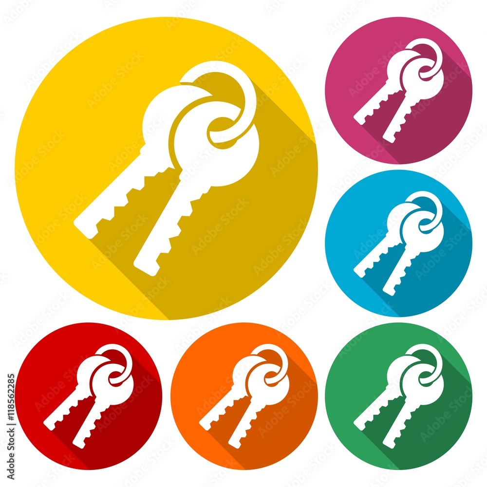 Key sign icon. Unlock tool symbol Stock Vector | Adobe Stock