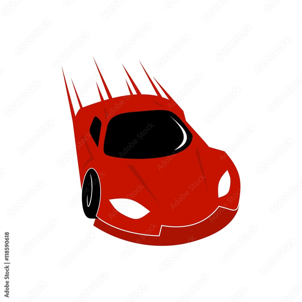 car race logo icon Vector Stock Vector | Adobe Stock