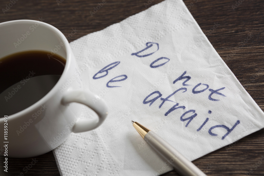 Do not be afraid Stock Photo | Adobe Stock