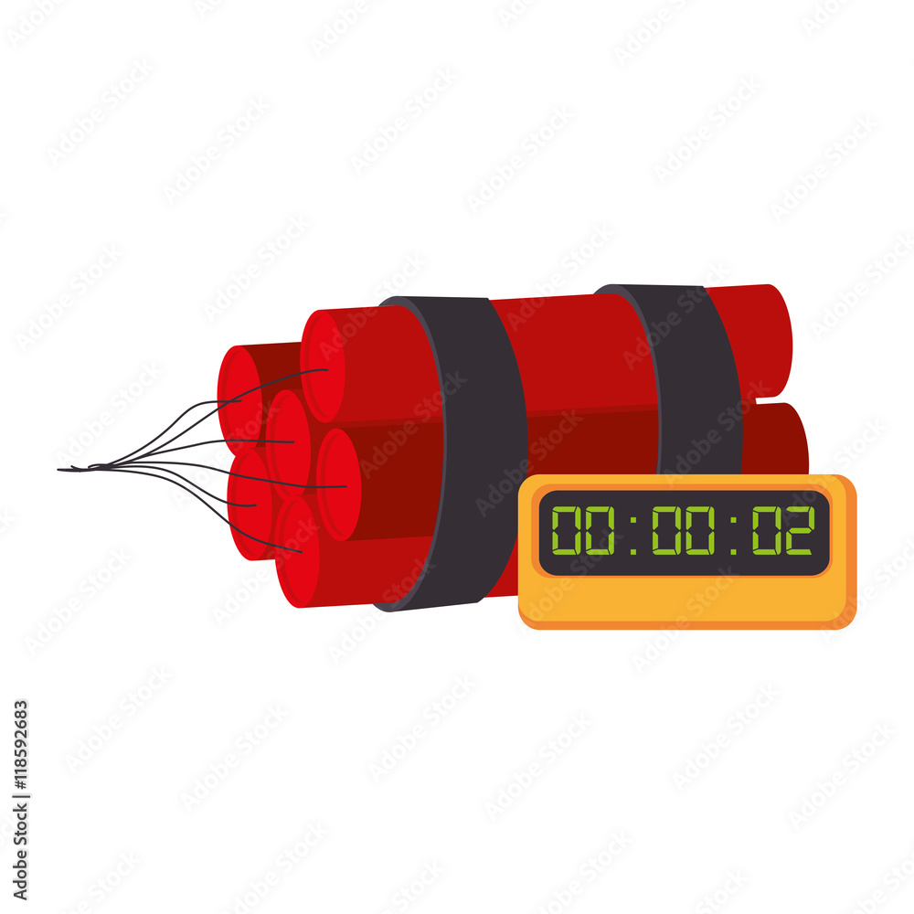 tnt explode dynamite explosion bomb danger vector illustration Stock ...