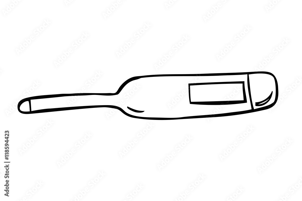 Digital Thermometer Drawing