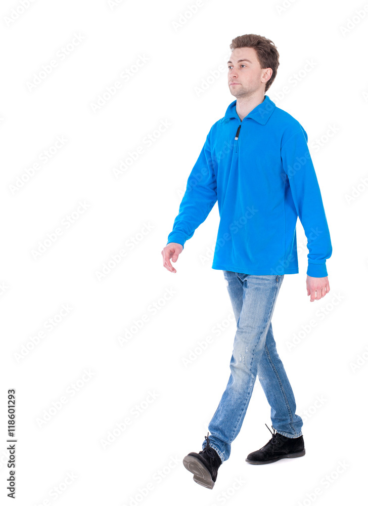 People Walking Front View