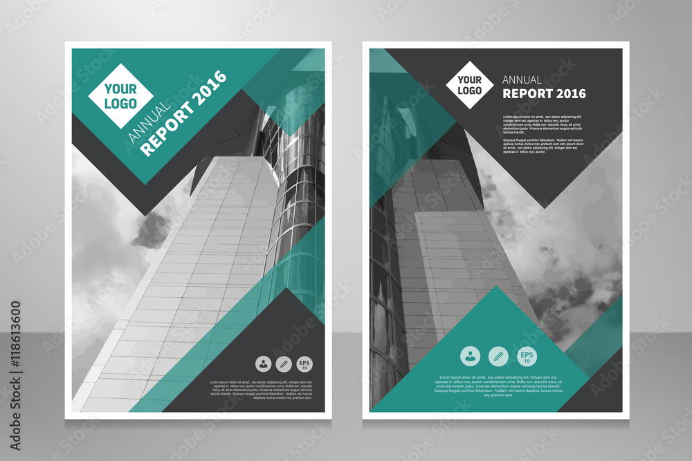 Brochure annual report book abstract vector background design template ...