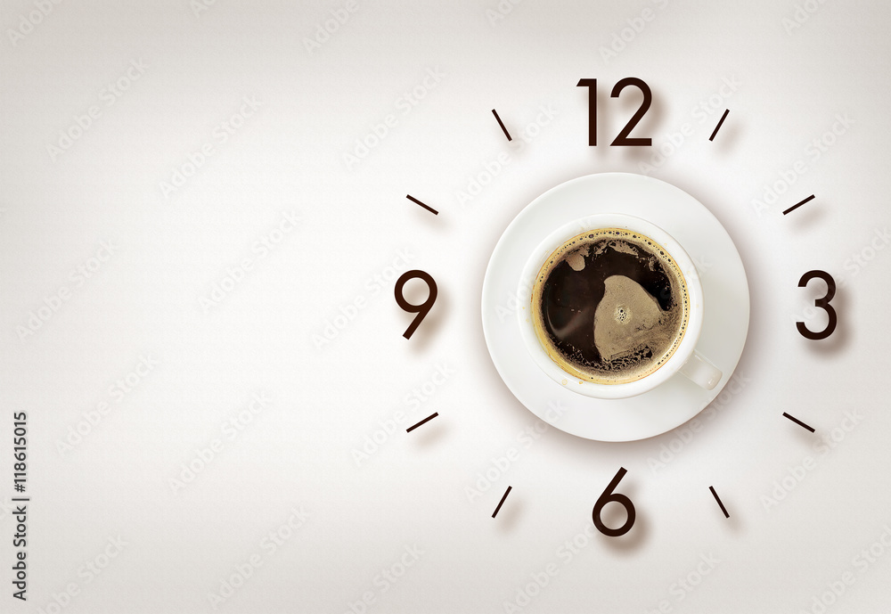 coffee time background with space for text. over light 01 Stock ...
