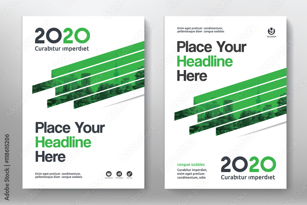 Green Color Scheme with City Background Business Book Cover Design ...