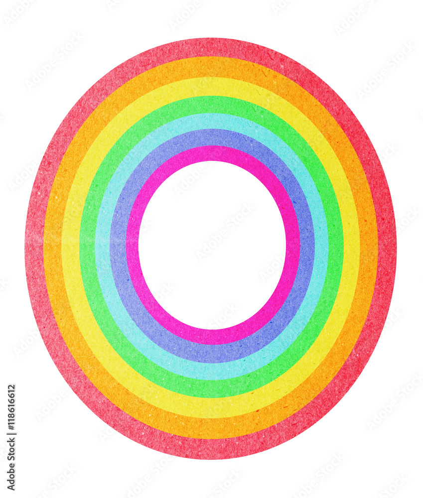 rainbow recycled paper craft background Stock Photo | Adobe Stock