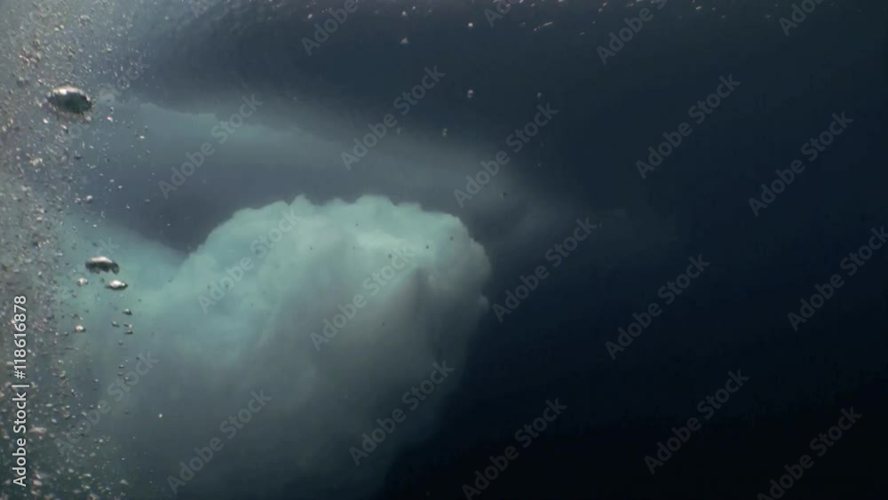 Unique Filming Shooting of iceberg under water. Beautiful landscapes ...