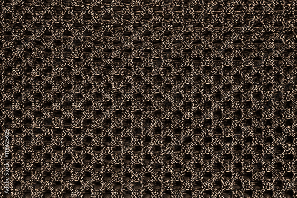 Brown fishnet cloth material as a texture background. Nylon texture ...