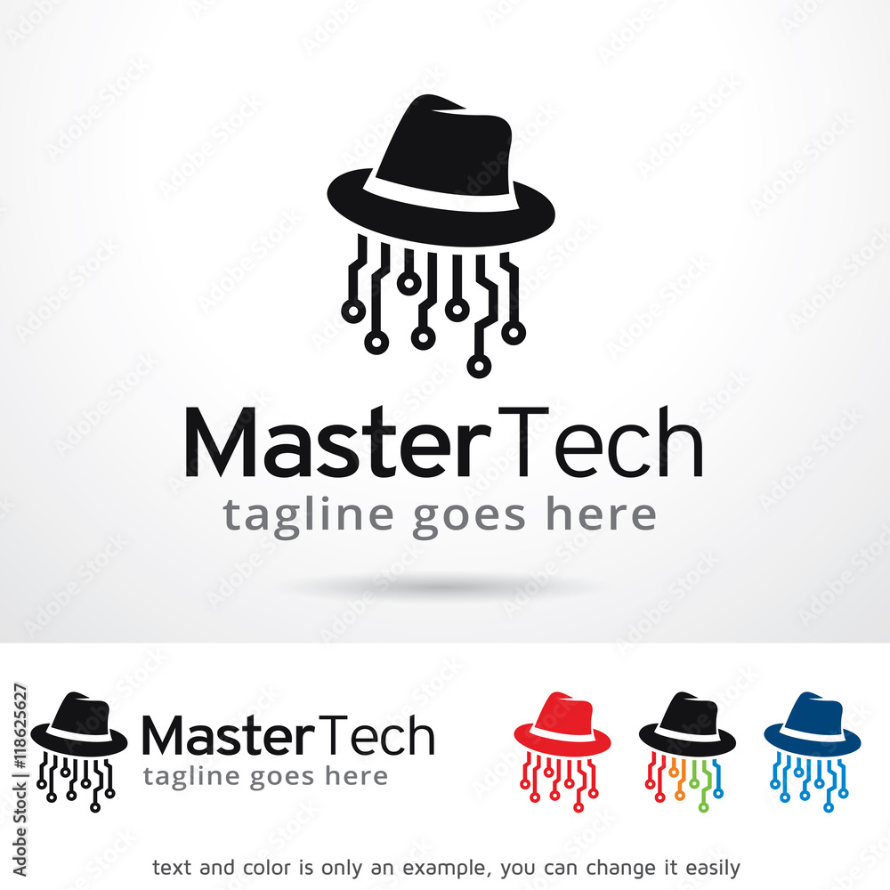Master Tech Logo Template Design Vector Stock Vector | Adobe Stock