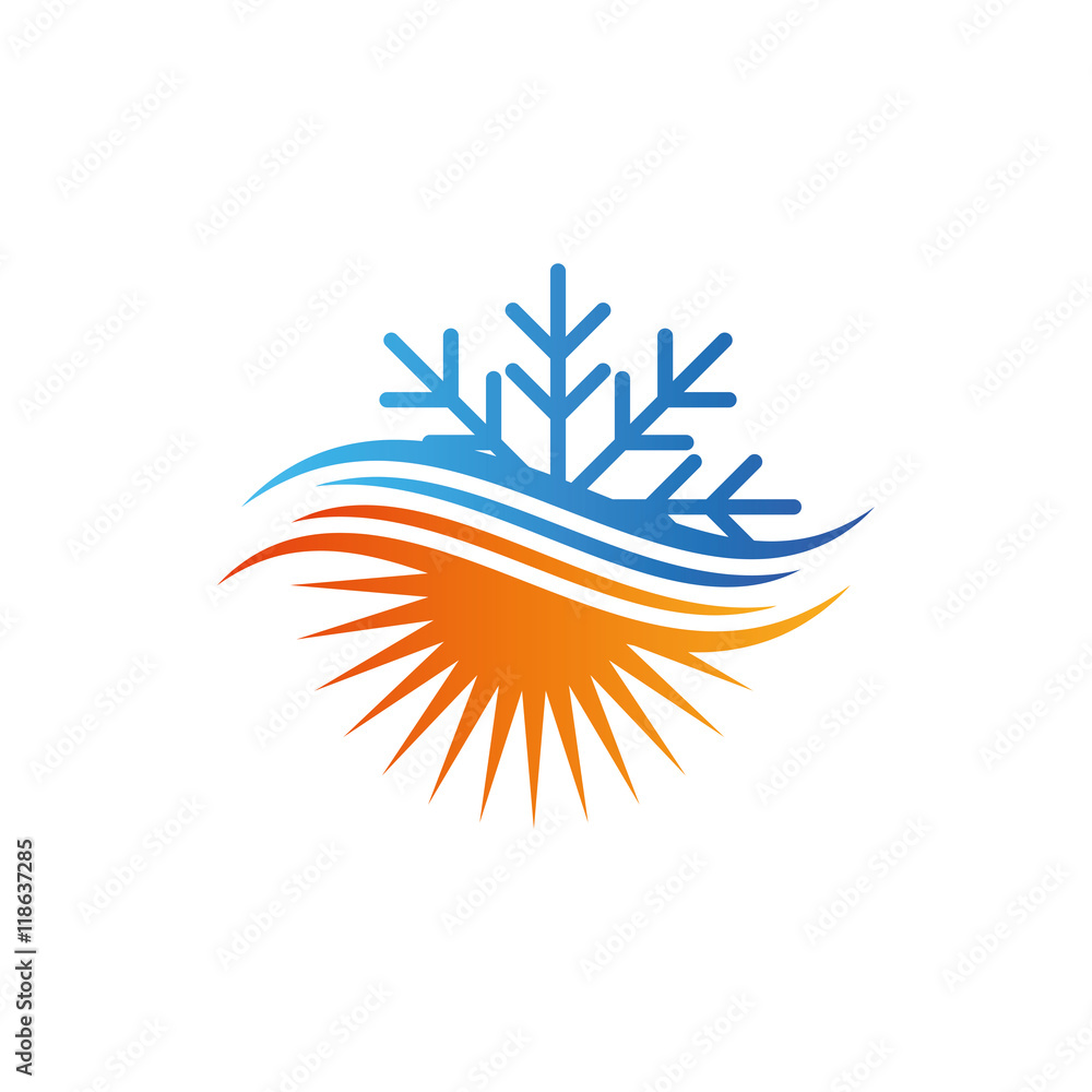air conditioning logo symbol Stock Vector | Adobe Stock