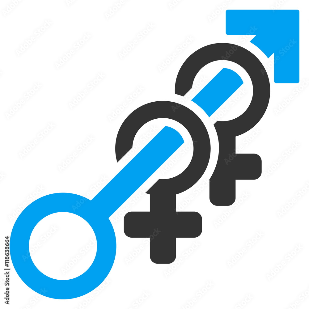 Harem icon. Vector style is bicolor flat iconic symbol with rounded ...