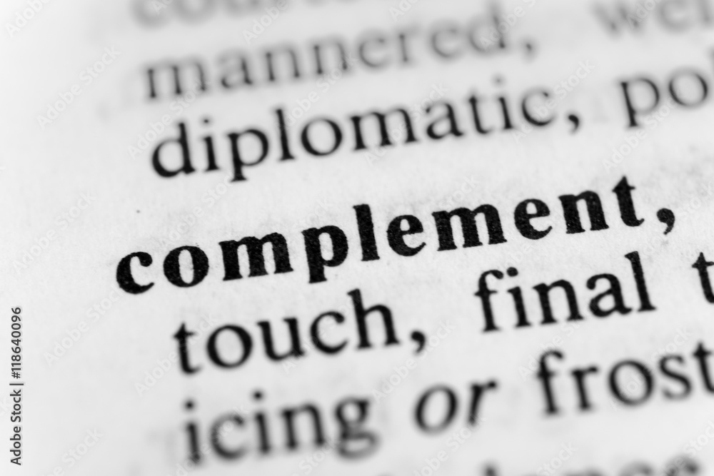 Complement Stock Photo | Adobe Stock