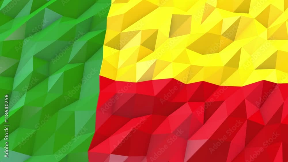 Benin 3D Wallpaper Animation, National Symbol, Low Polygonal Glossy ...