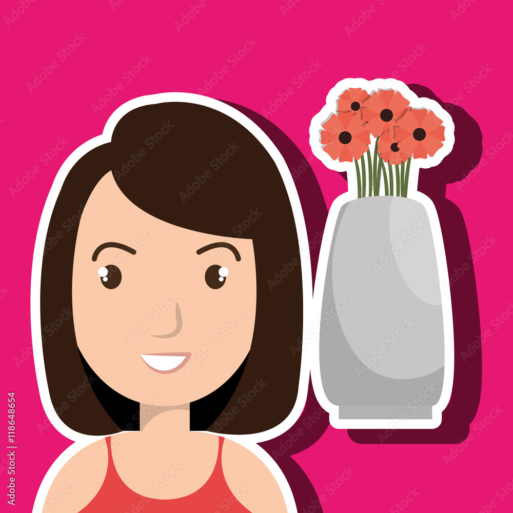 woman client hotel icon vector illustration design Stock Vector | Adobe ...