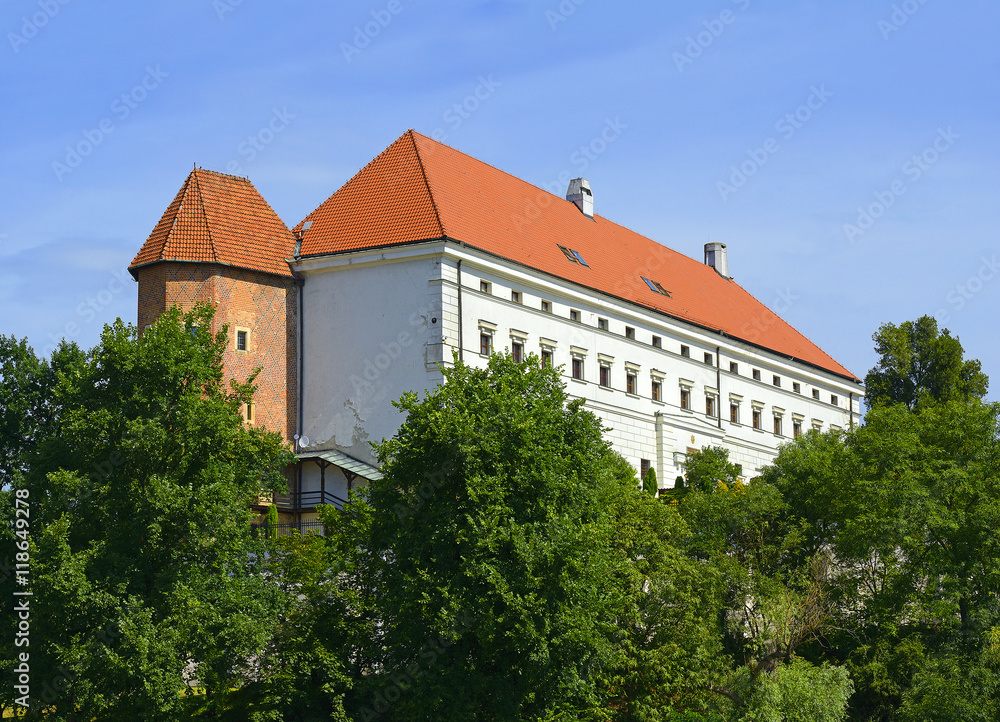 Castle of Sandomierz erected on the place of the former fortress. This ...