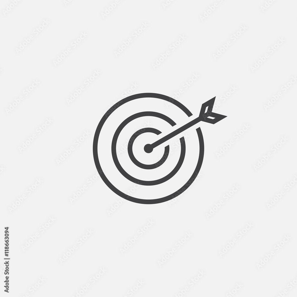 target line icon, outline vector logo illustration, linear pictogram ...