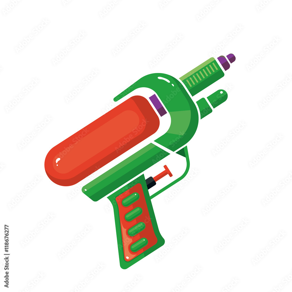 Vector Cartoon illustration of Water Gun Stock Vector | Adobe Stock