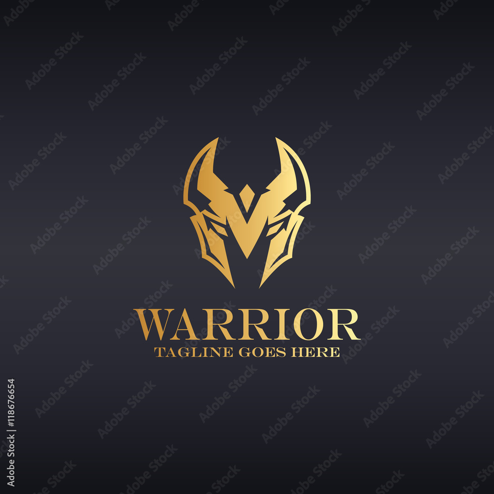 Warrior logo Stock Vector | Adobe Stock