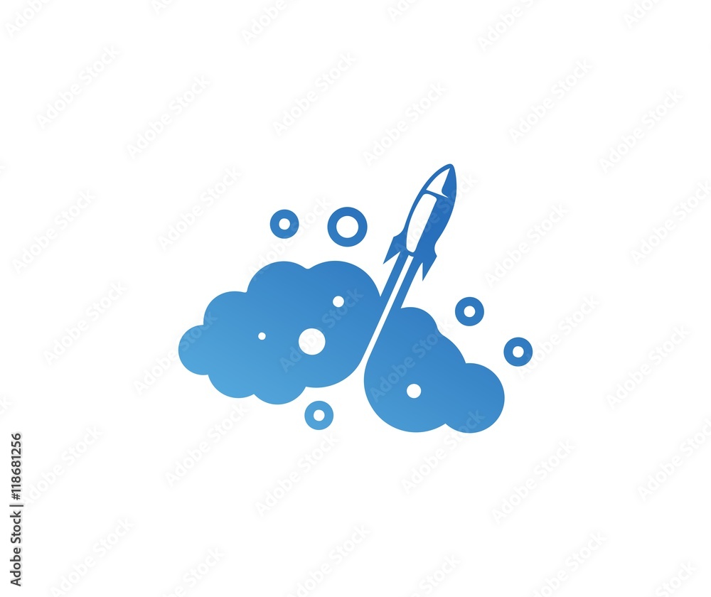 Rocket logo Stock Vector | Adobe Stock