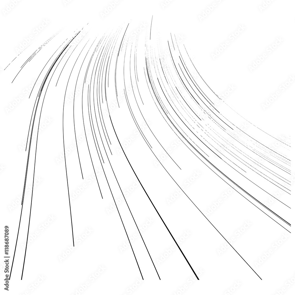 illustration vector curved pespective comic diagonal speed lines Stock ...