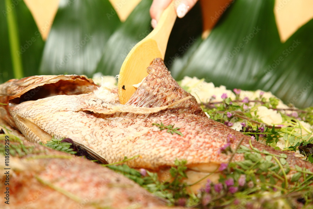 Japanese Traditional Dish for Celebration called 'TAIMESHI' (rice with ...