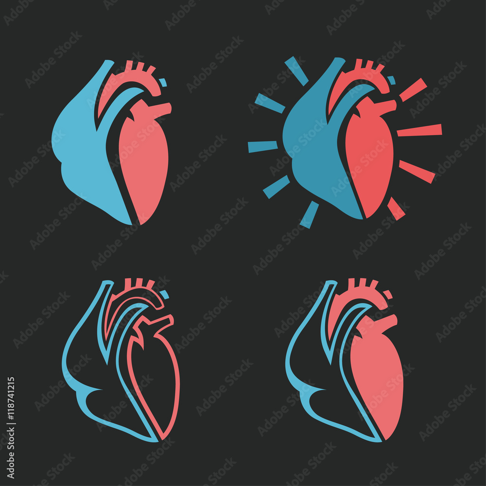 Heart Icon 01 A Stock Vector | Adobe Stock
