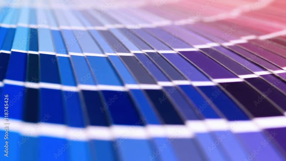 Colour swatches book. Rainbow sample colors catalogue. Stock Video ...