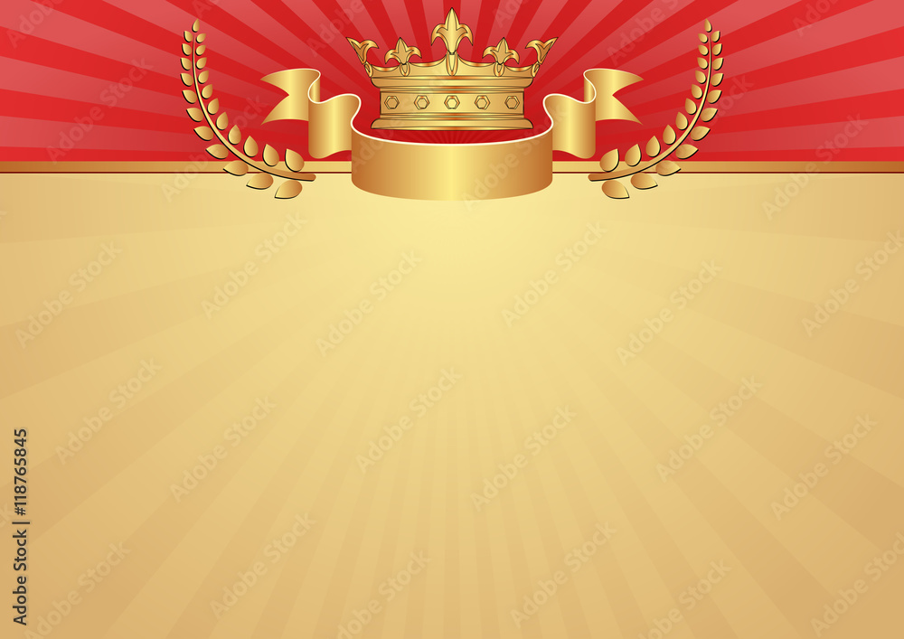 royal background with crown Stock Vector | Adobe Stock