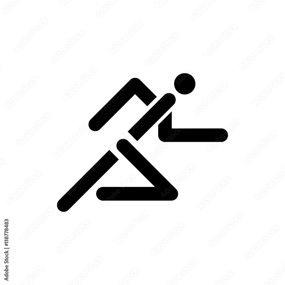 Running man icon Stock Vector | Adobe Stock