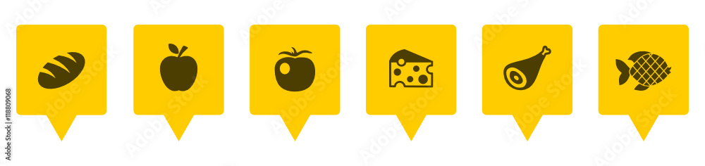 Icons Essen Stock Vector | Adobe Stock