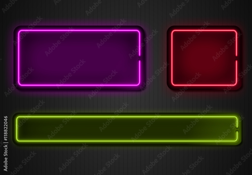 Modelo de Neon Overlay Graphics do Stock | Adobe Stock