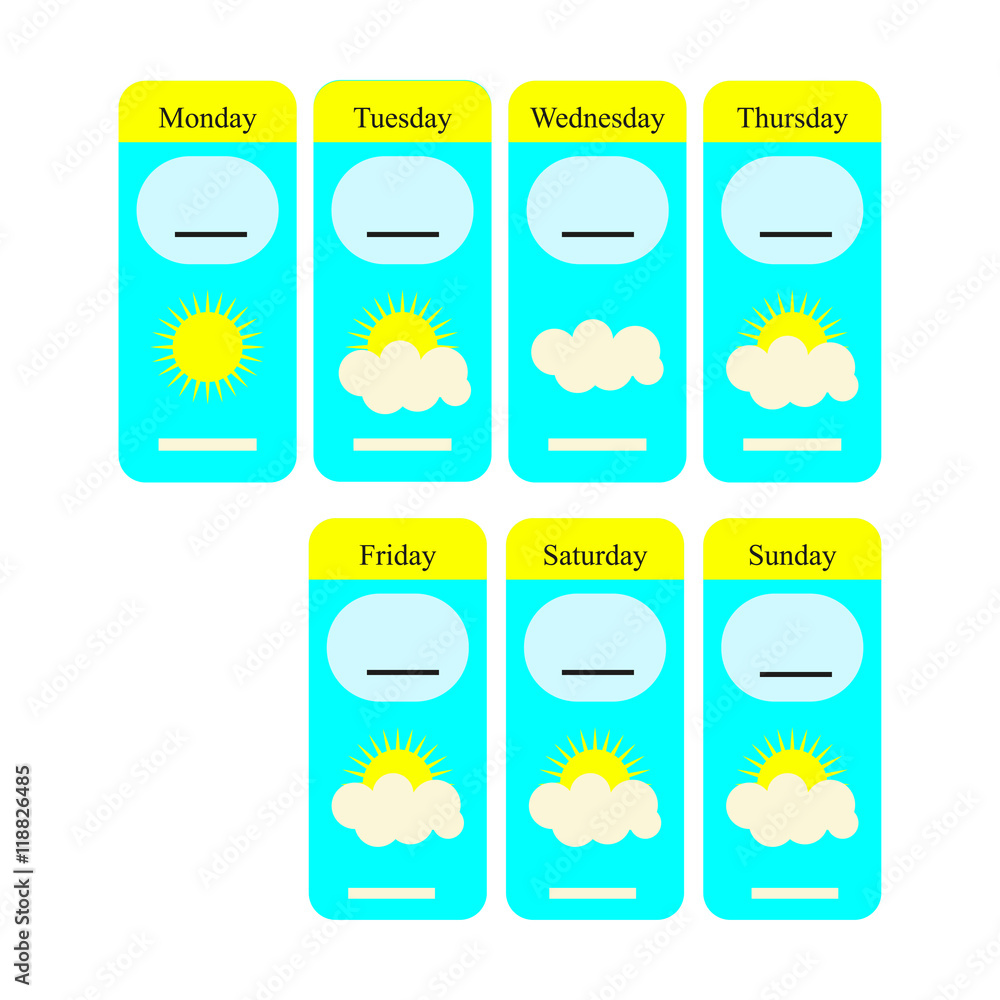 time and weather Stock Vector | Adobe Stock