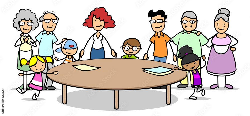 Geanimeerde Familieclipart