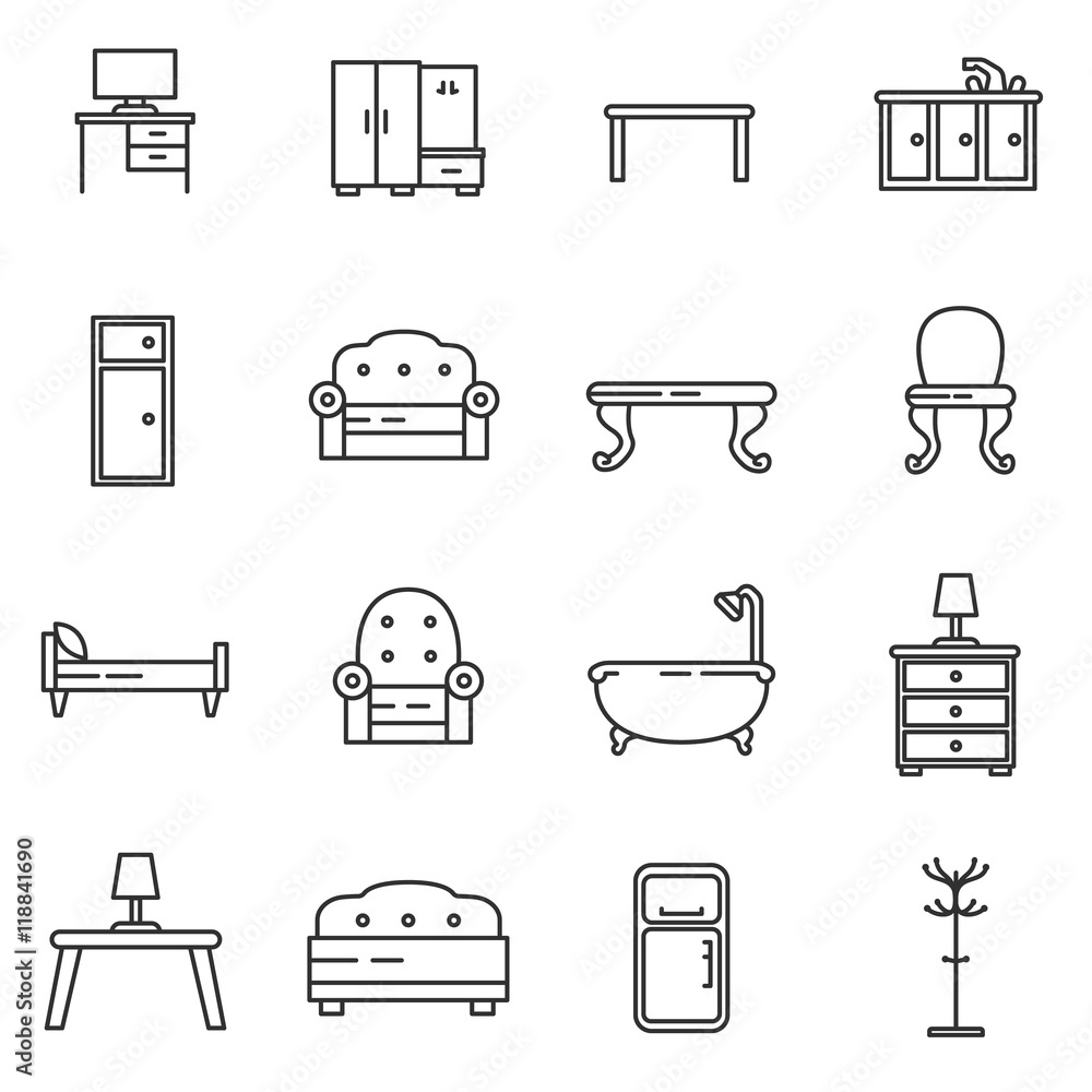 Home Interior Icons
