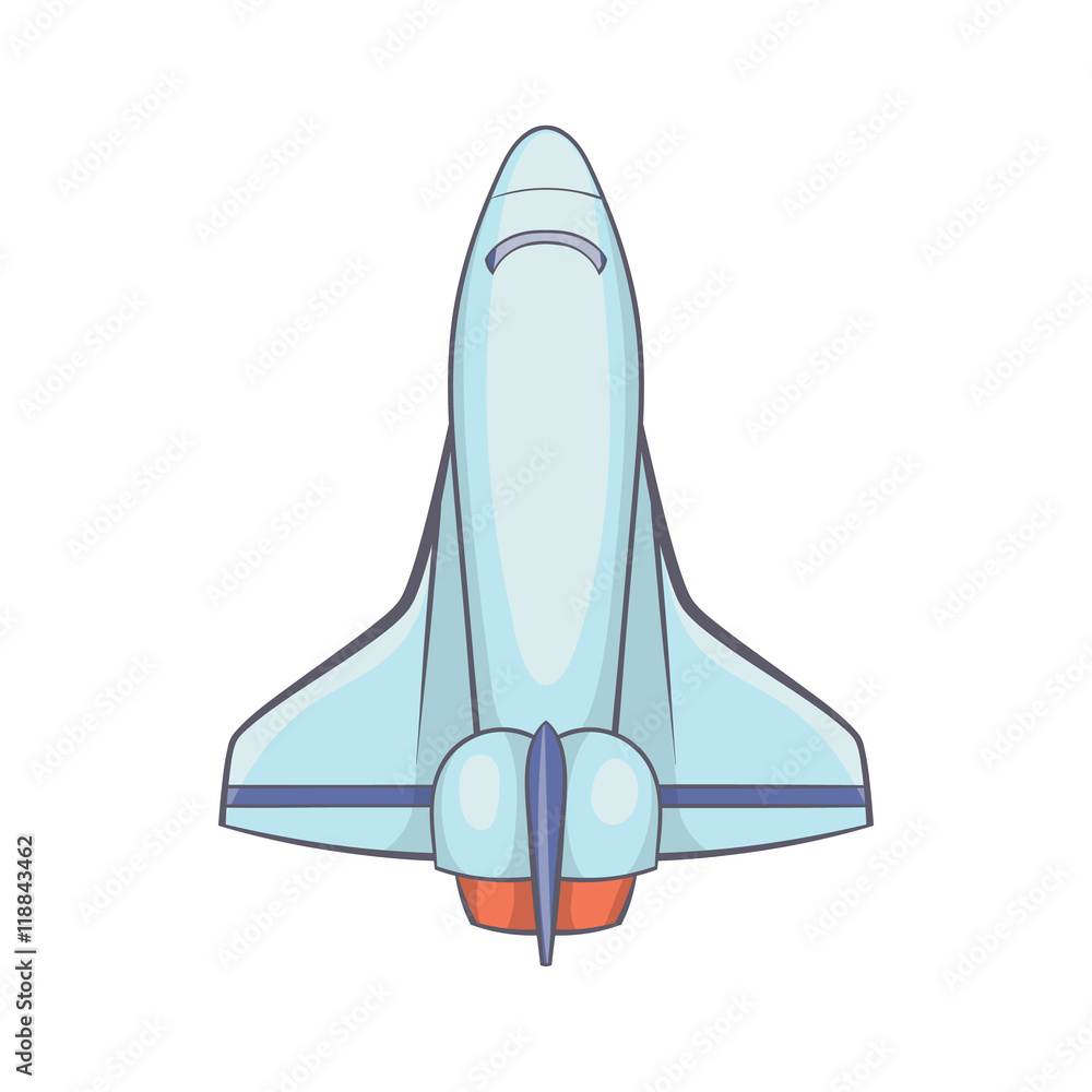 Plane icon in cartoon style isolated on white background. Air transport ...