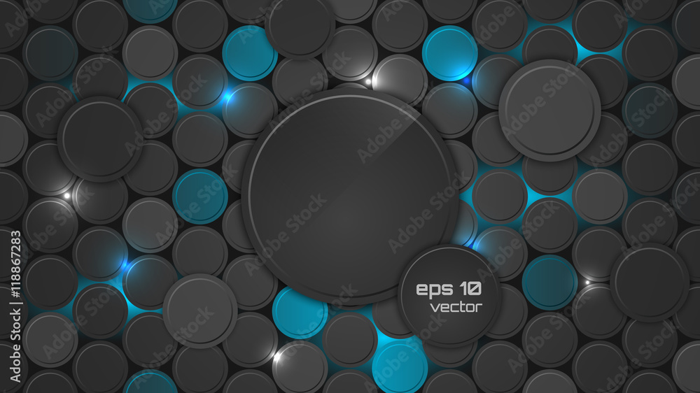Abstract vector background or pc desktop wallpaper with circle pattern ...