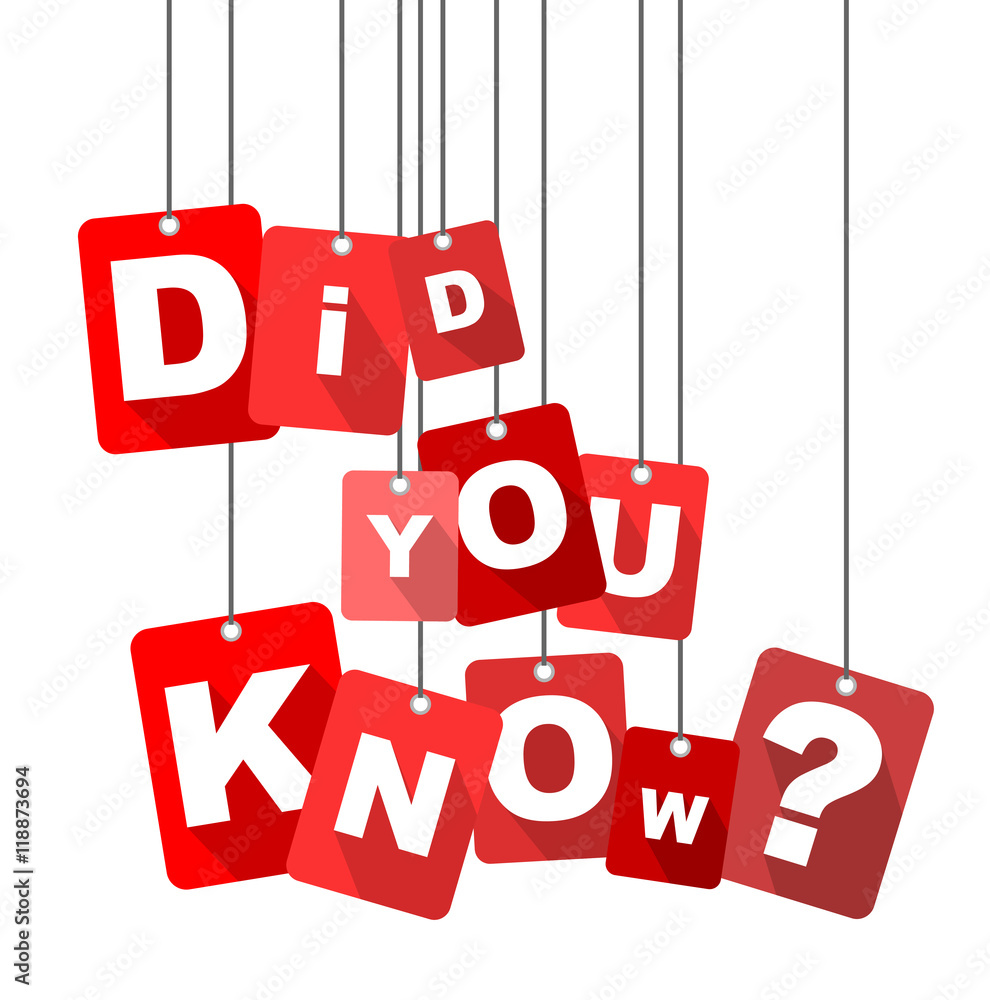 did you know, red vector did you know, flat vector did you know ...