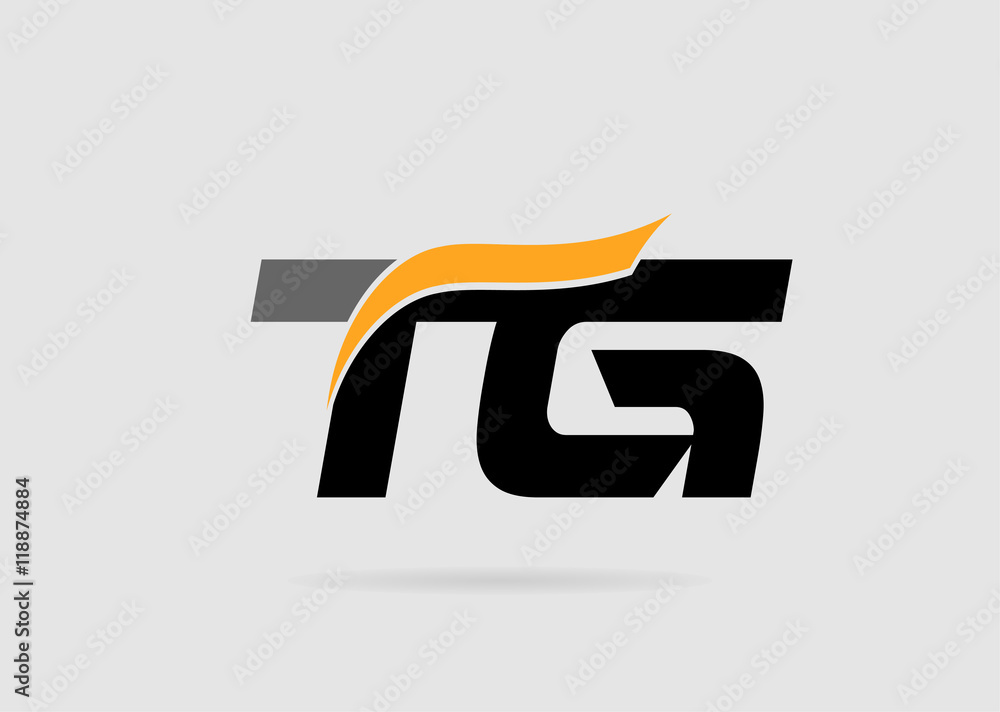 Letter T and G logo template Stock Vector | Adobe Stock