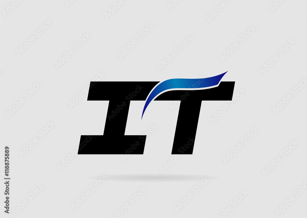 Letter iT Logo Stock Vector | Adobe Stock