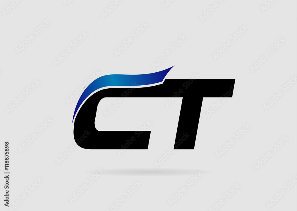 Letter CT Logo Stock Vector | Adobe Stock