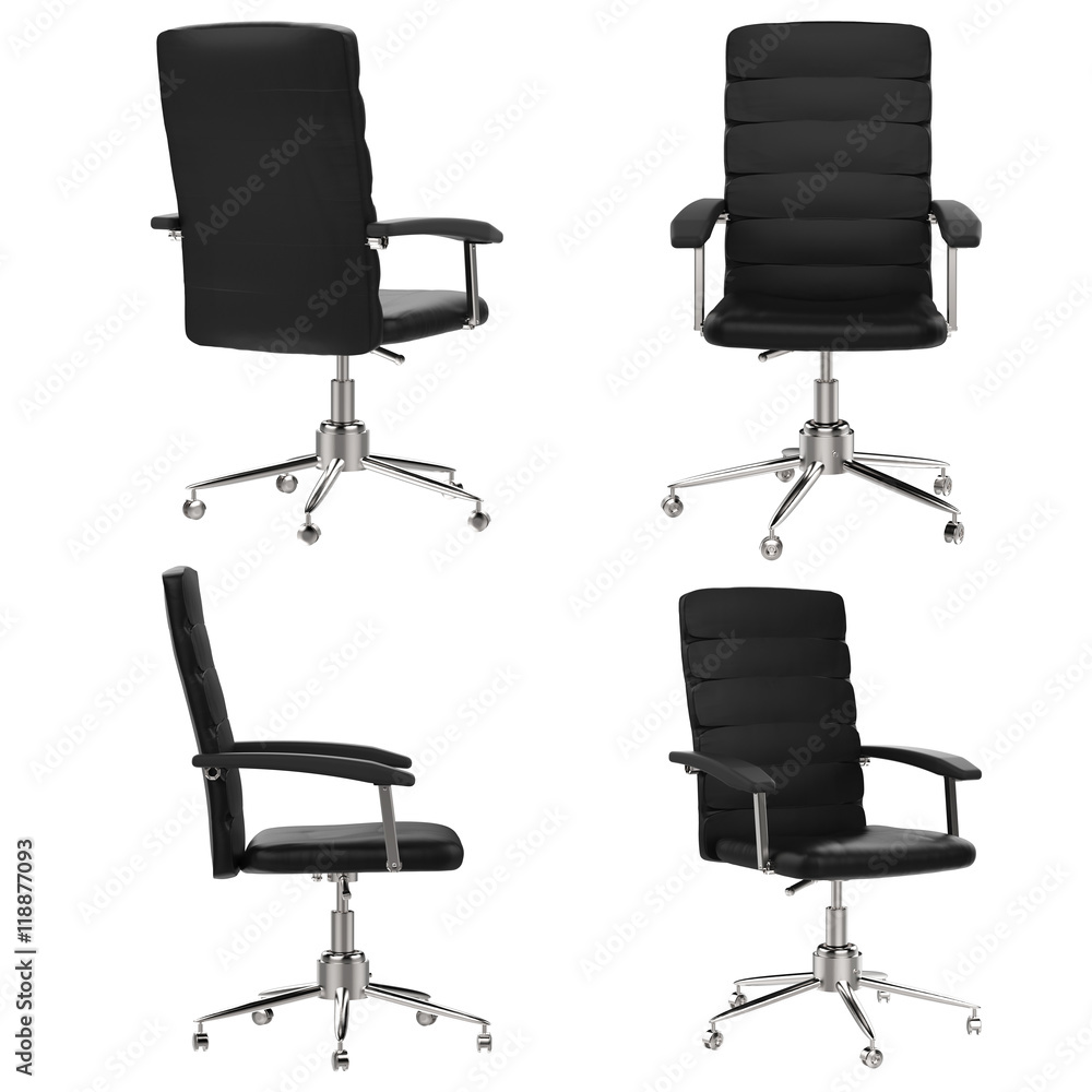 empty office chair isolated on white Stock Illustration | Adobe Stock